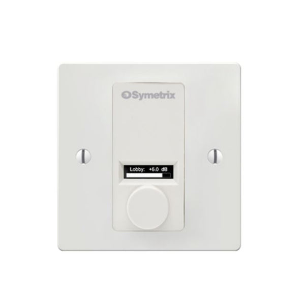 Symetrix W1, White, Euro IP remote with push-button rotary encoder, OL