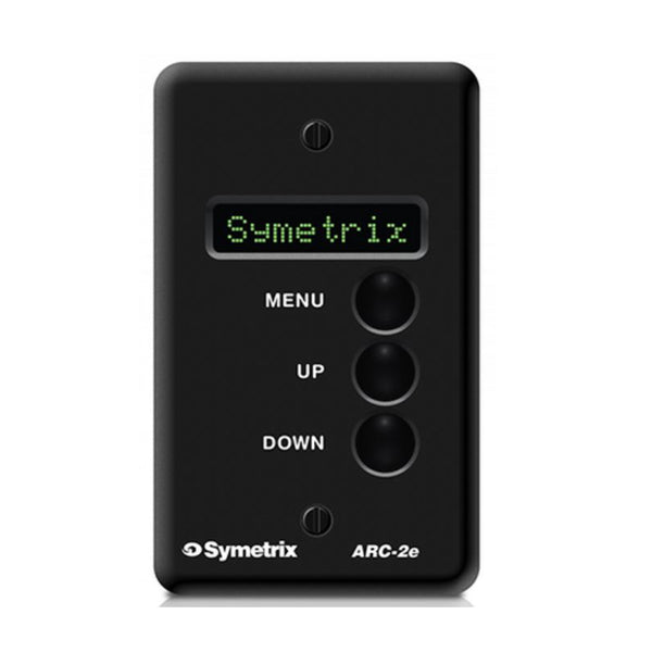 Symetrix ARC-2e Black ARC remote with 3 buttons, 8-character display,