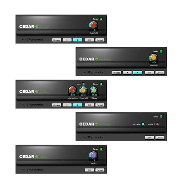 CEDAR CP Restore Declick, Manual Declick, Decrackle, Dethump & Auto De