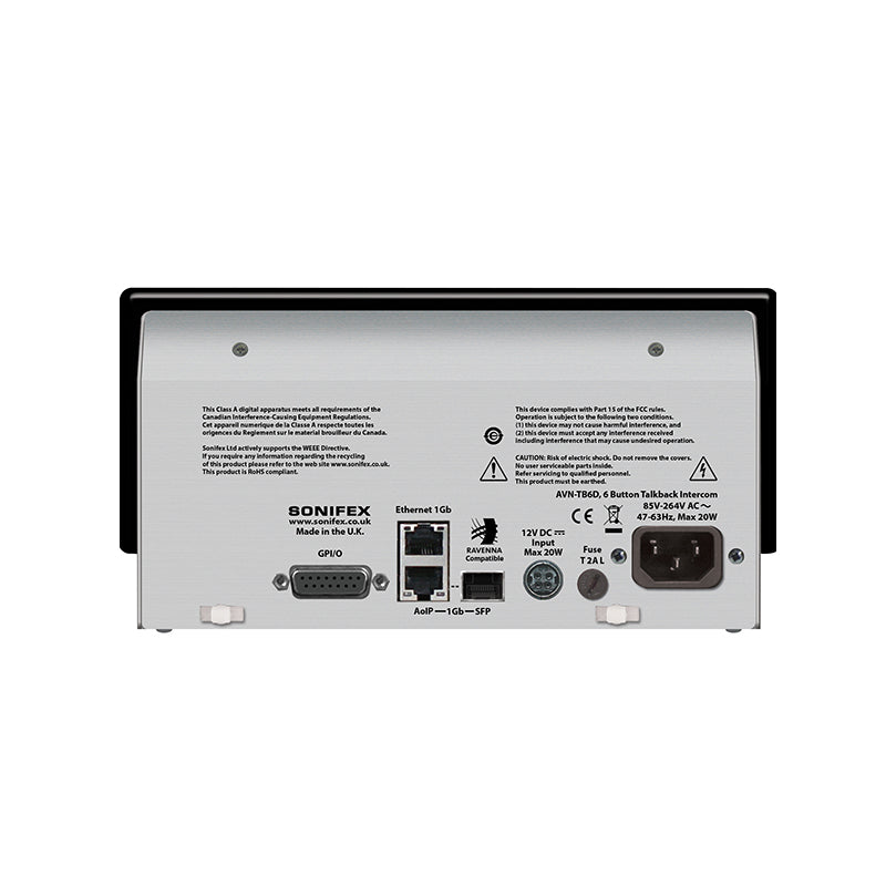 Sonifex AVN-TB6D 6 Button Talkback Intercom, Desktop