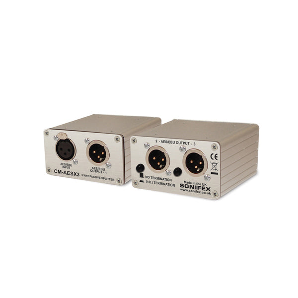 Sonifex CM-AESX3 Single 3 Way Passive AES/EBU Splitter With XLR Connec
