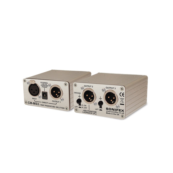 Sonifex CM-MS3 Single 3 Way Passive Microphone Splitter