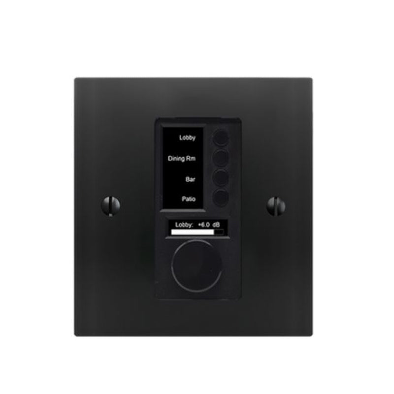 Symetrix W3, Black, Euro IP remote with push-button rotary encoder, 4