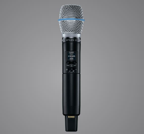 Shure SLXD2/B87A, Digital Wireless HandheldTransmitter, Beta87A