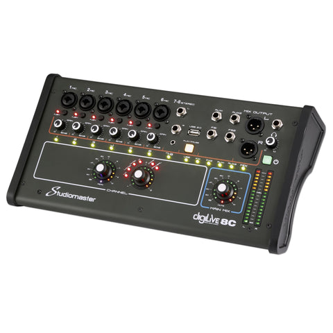 Studiomaster DigiLive 8C, 8 Channel Digital Console