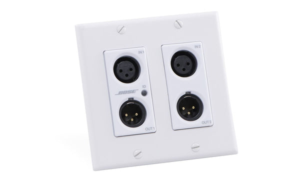 Bose ControlSpace WP22BU-D Dante Wall Plate (2-XLR, 2-RCA, 1-3.5mm)