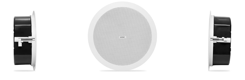 QSC AD-C4T-LP 4.5" Two-way low-profile ceiling speaker, 70/100v transf