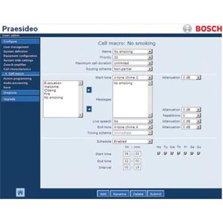 BOSCH PRS-SW Praesideo Software (For PRS-NCO-B and PRS-NCO3)
