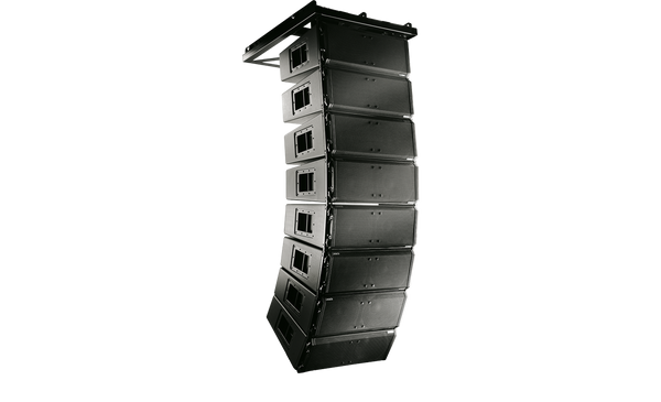 QSC WL2102-w-BK Wide angle, line array speaker, dual 10" drivers, 140°