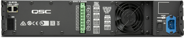 QSC CX-Qn 2K4 4-Channel 500W/CH Q-SYS network Amplifier, Lo-Z, 70V, 10