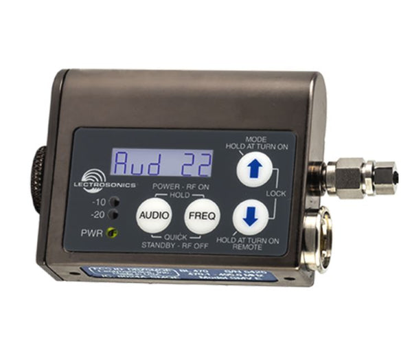 Lectrosonics SMV-19, SUPER MINI TX, 50, 100, 250 mW, WITH POUCH, BKLT