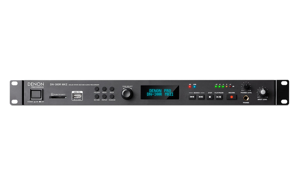 Denon Professional DN-300RMKII, Solid-State SD/USB Audio Recorder