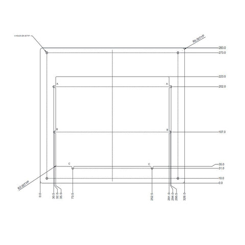 Allen & Heath AH-IP8-MOUNT Mounting bracket for the IP8 remote control