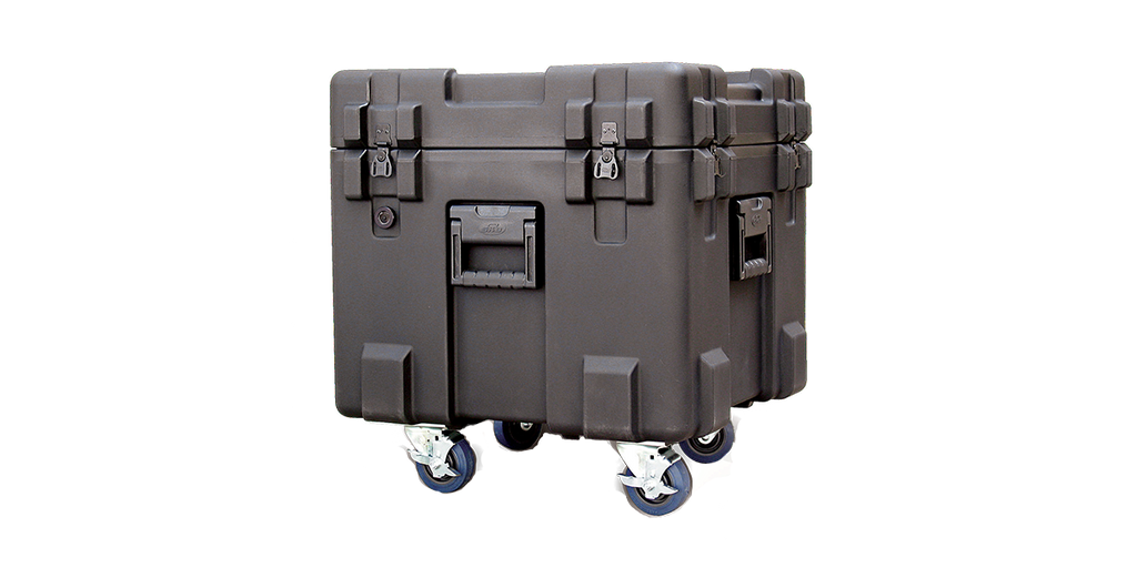 SKB 3SKB-CAST1, Caster plate and wheel kit for Mil-Standard, Series Ca
