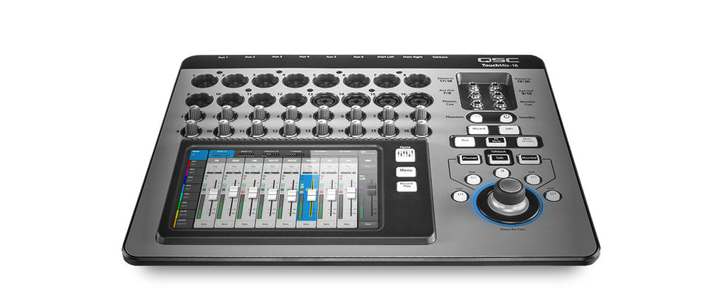 QSC TOUCHMIX-16 Touch-screen digital audio mixer with 16 mic/line inpu