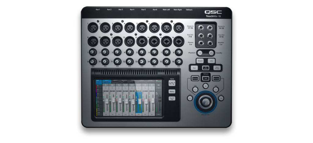 QSC TOUCHMIX-16 Touch-screen digital audio mixer with 16 mic/line inpu