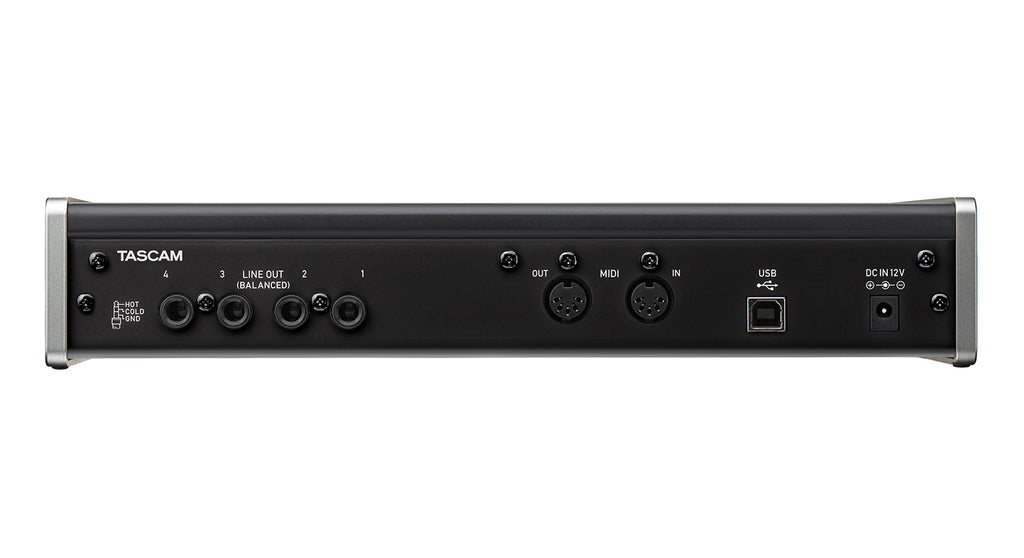 Tascam US-4x4, 4X4 CHANNEL USB AUDIO INTERFACE, 4-in/4-out Audio/MIDI